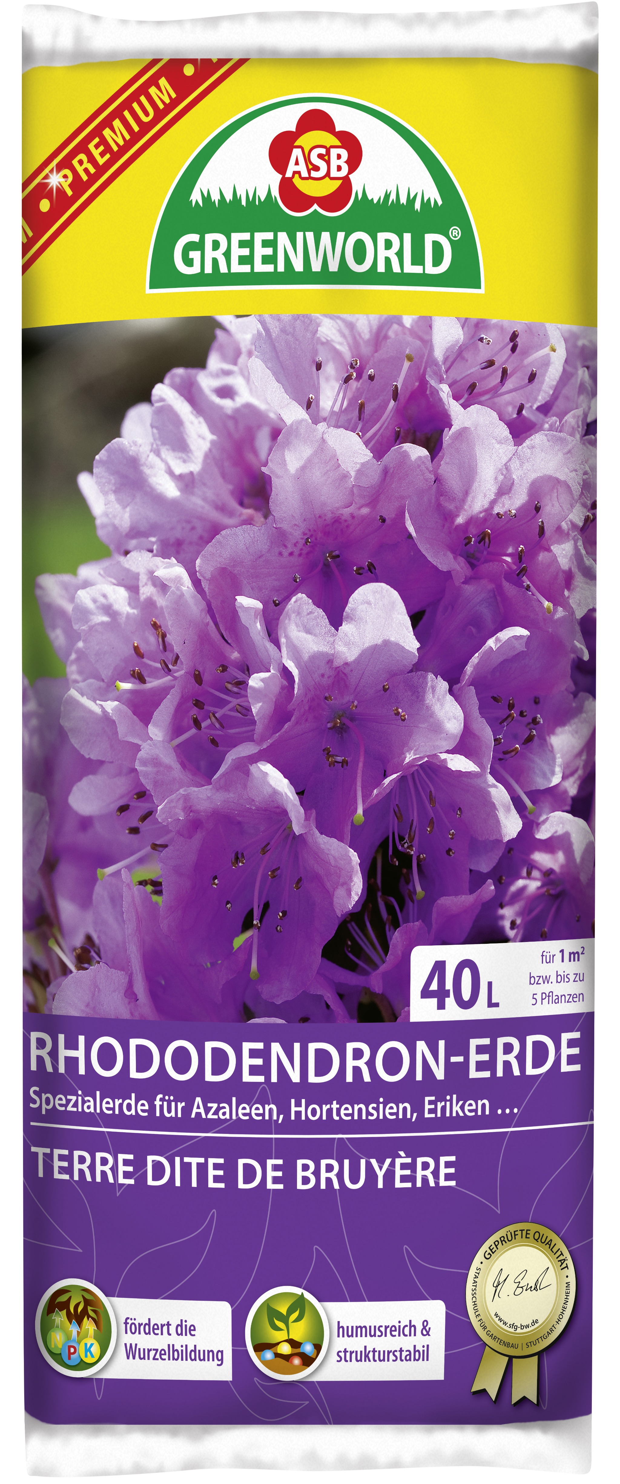 Rhododendronerde Fr Himbeeren
